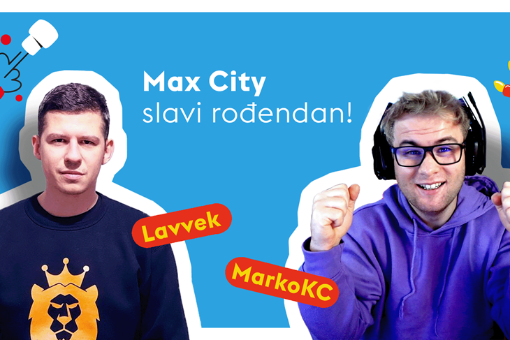 Popularni gejmeri MarkoKC i Lavvek stižu na proslavu rođendana Max ...