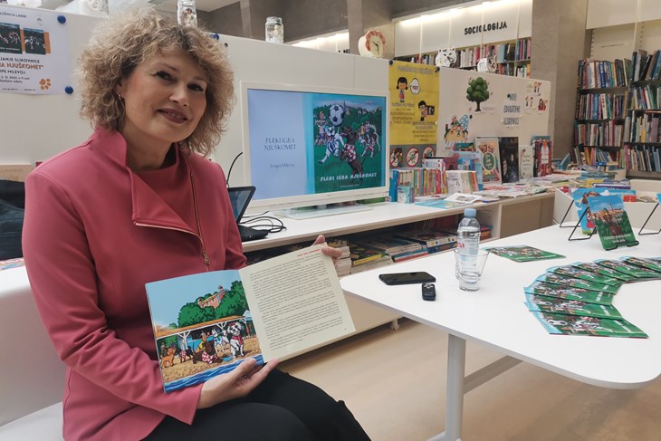Josipa Milevoj predstavlja slikovnicu "Fleki igra njuškomet" u Gradskoj ...