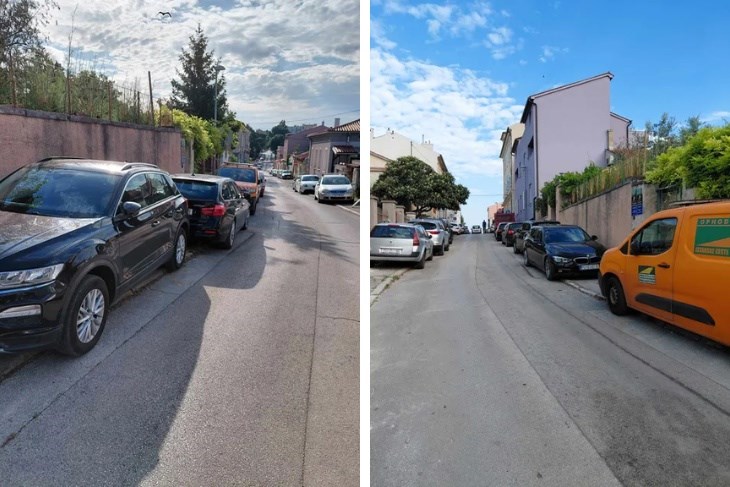 Nogostup opet zakrčen automobilima. Čitatelj kaže: "BMW je prešao ...